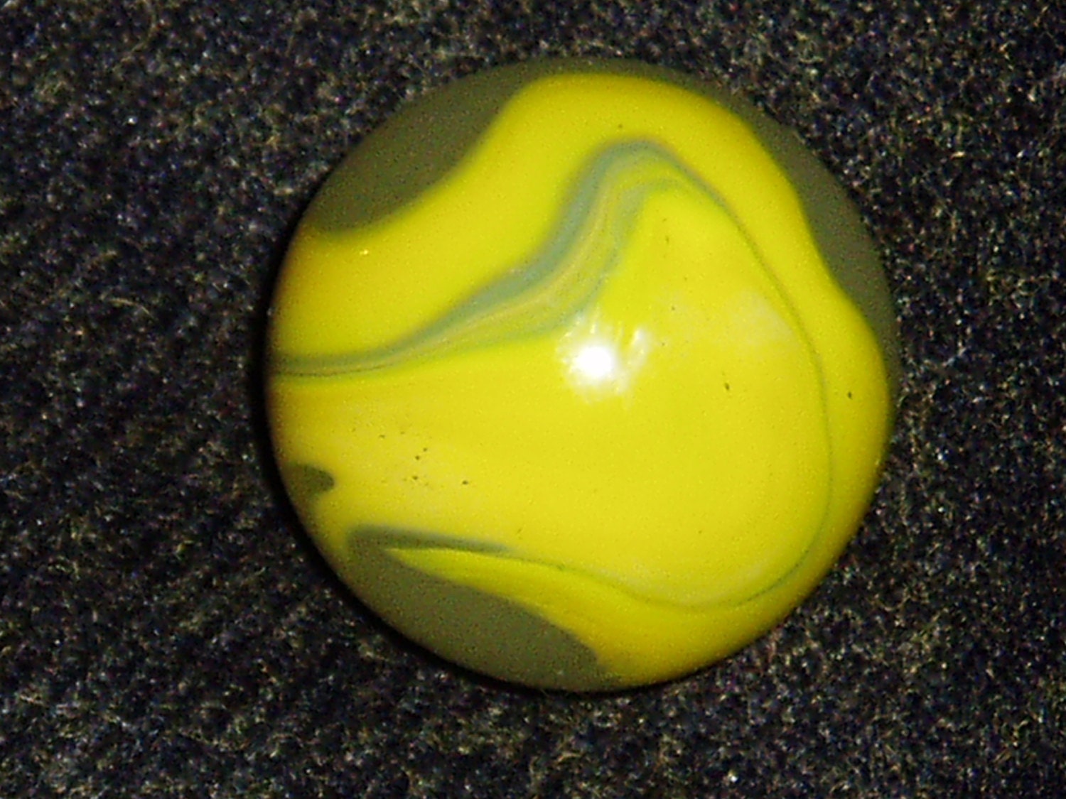 Vintage Glass Marble Akro Agate Ace Yellow Large 1 - Etsy