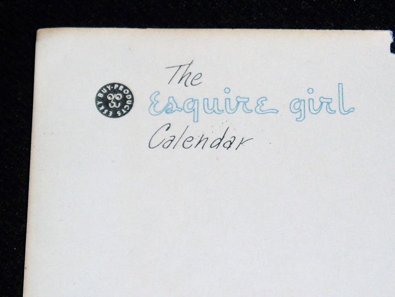 Pinup Calendar Page Esquire March 1947 Vargas | Etsy