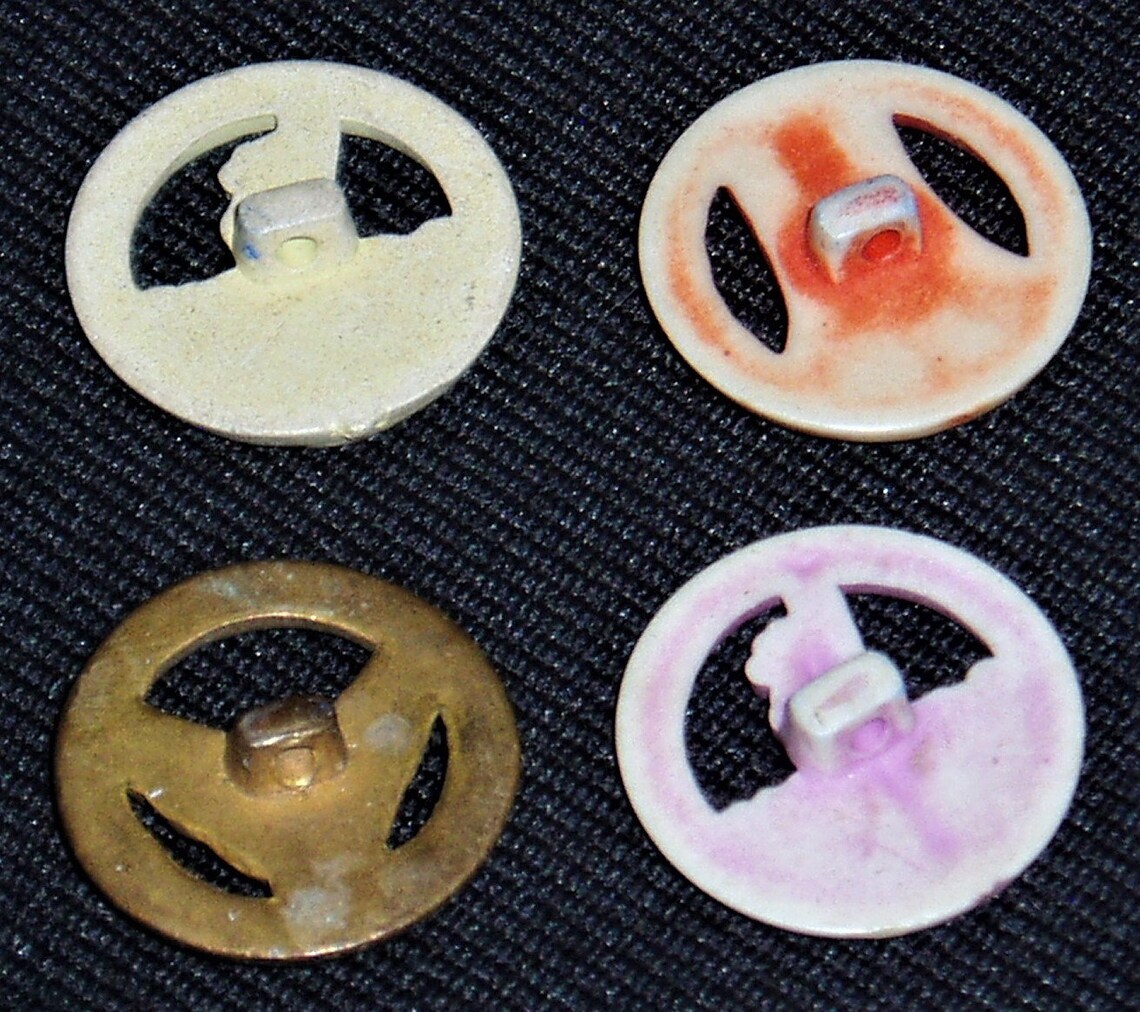 Antique Patriotic Buttons Realistic Goofies Plastic Set/4 - Etsy