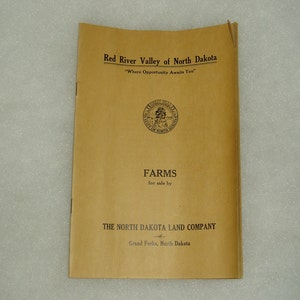 Red River Valley Farm Sale Advertising Brochure, C. 1920 - Etsy