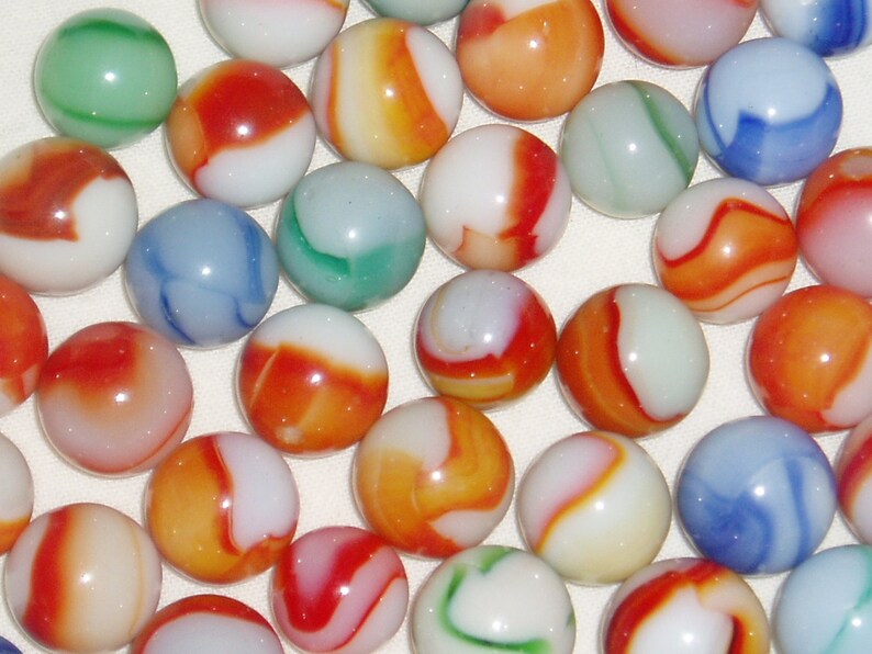 Peltier Marbles Peltier Rainbo Baseball and Bloodies Types X - Etsy