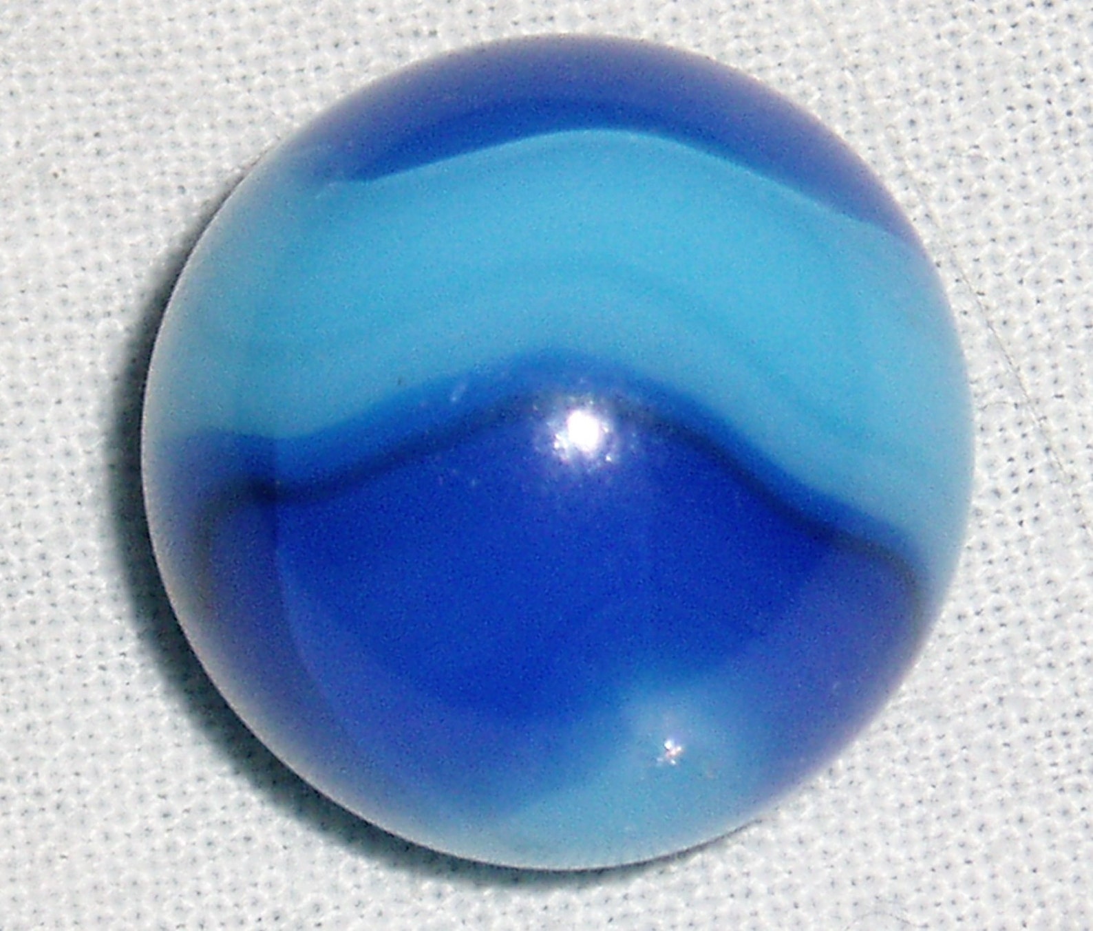 Vintage Akro Agate Corkscrew Marble, Rare Blue on Blue With Black - Etsy