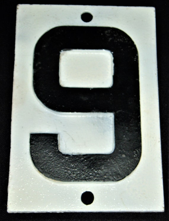 Industrial Plate Steel House/sign Number 6 or 9 - Etsy