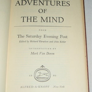 Adventures of the Mind From the Saturday Evening Post - Etsy