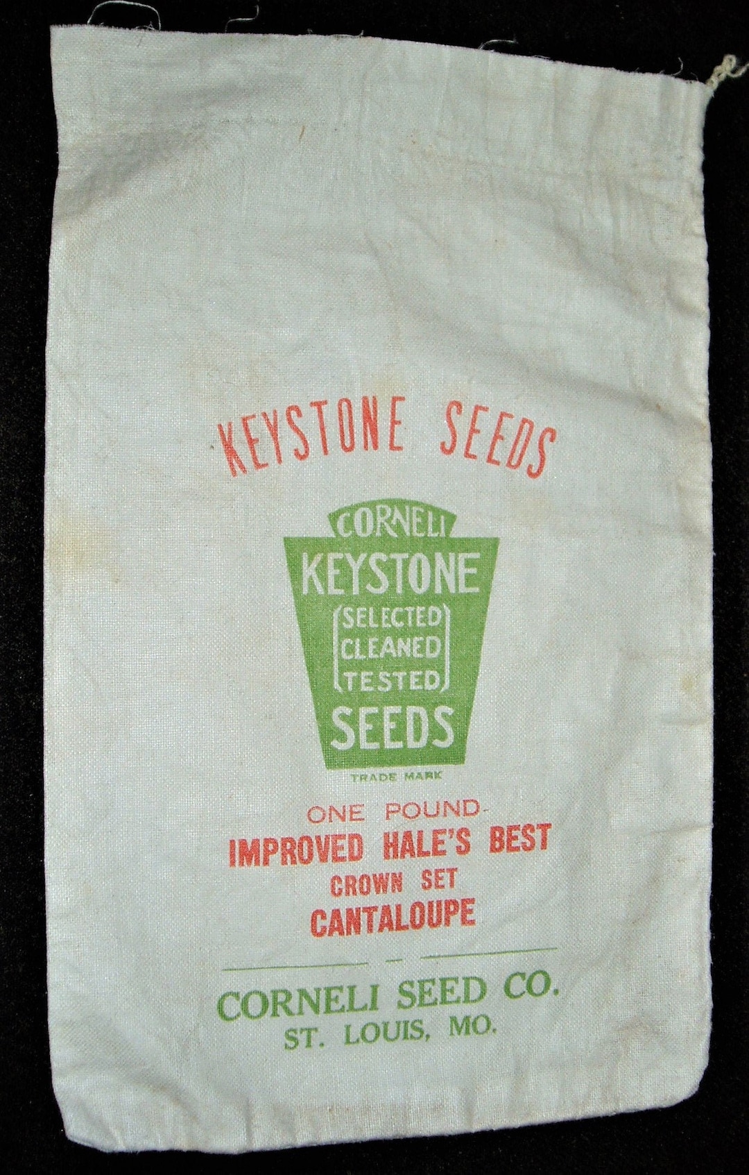 Vintage Seed Sack, Corneli Keystone Seeds, Cantaloupe - Etsy