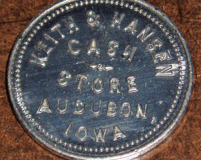 Iowa Trade Token, Audubon, Keith & Hansen 25c - Etsy