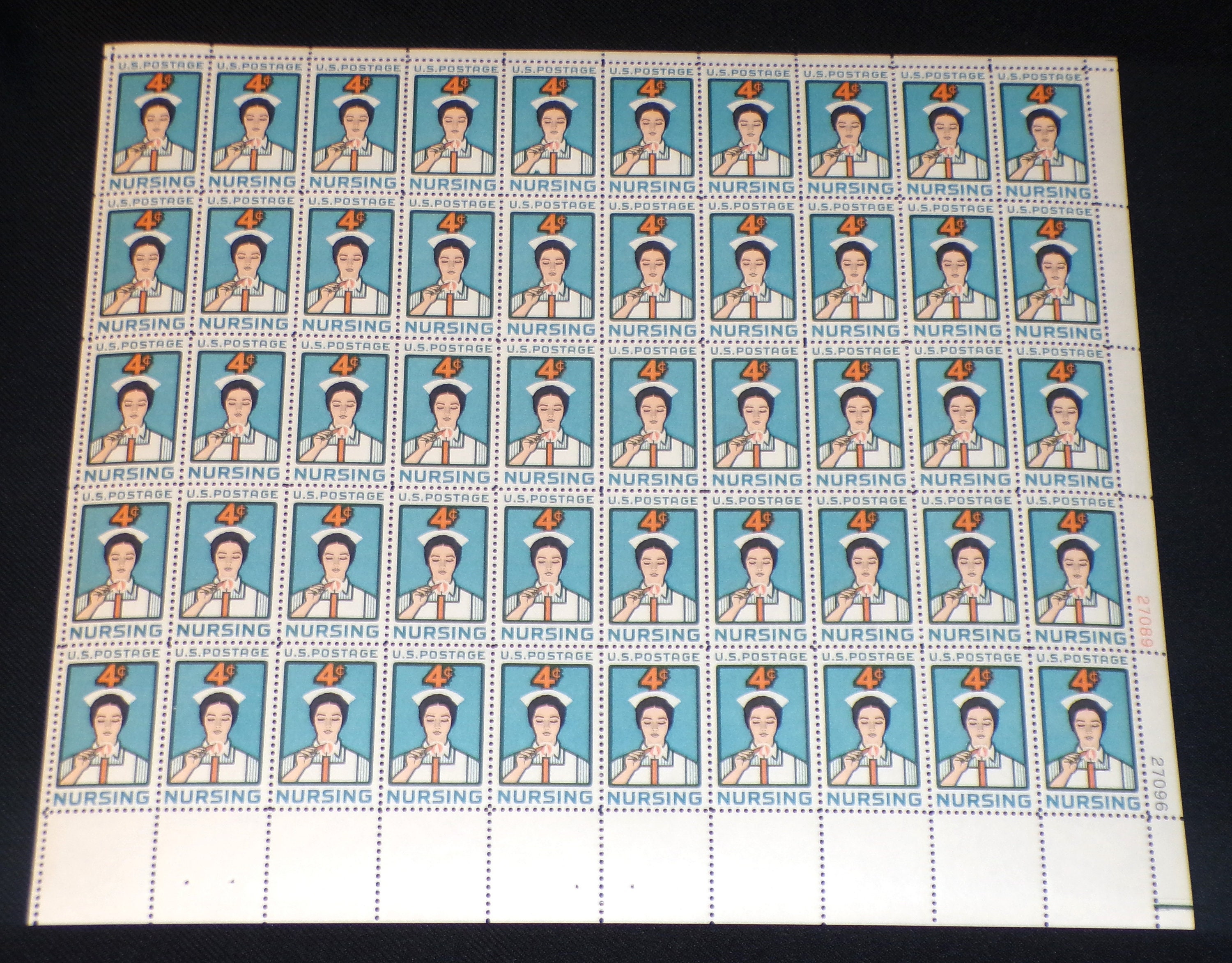 Mint 4c Stamp Sheet, Nursing, Scott Catalog #1190 X 50 Stamps - Etsy