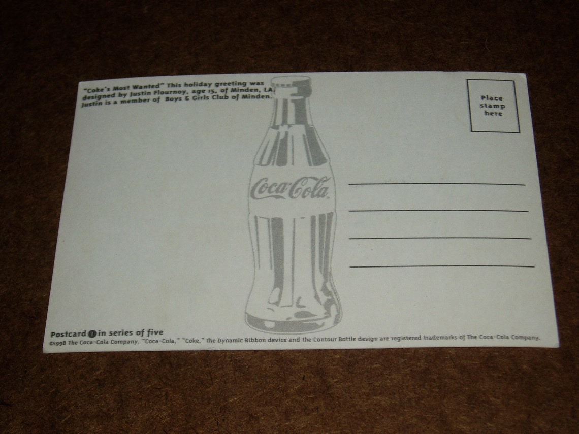 Vintage Advertising Postcard Coca-cola 2nd Card Ships Free - Etsy