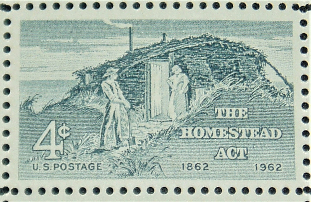 Mint 4c Stamp Sheet, Homestead Act, Scott Catalog #1198 X 50 Stamps - Etsy
