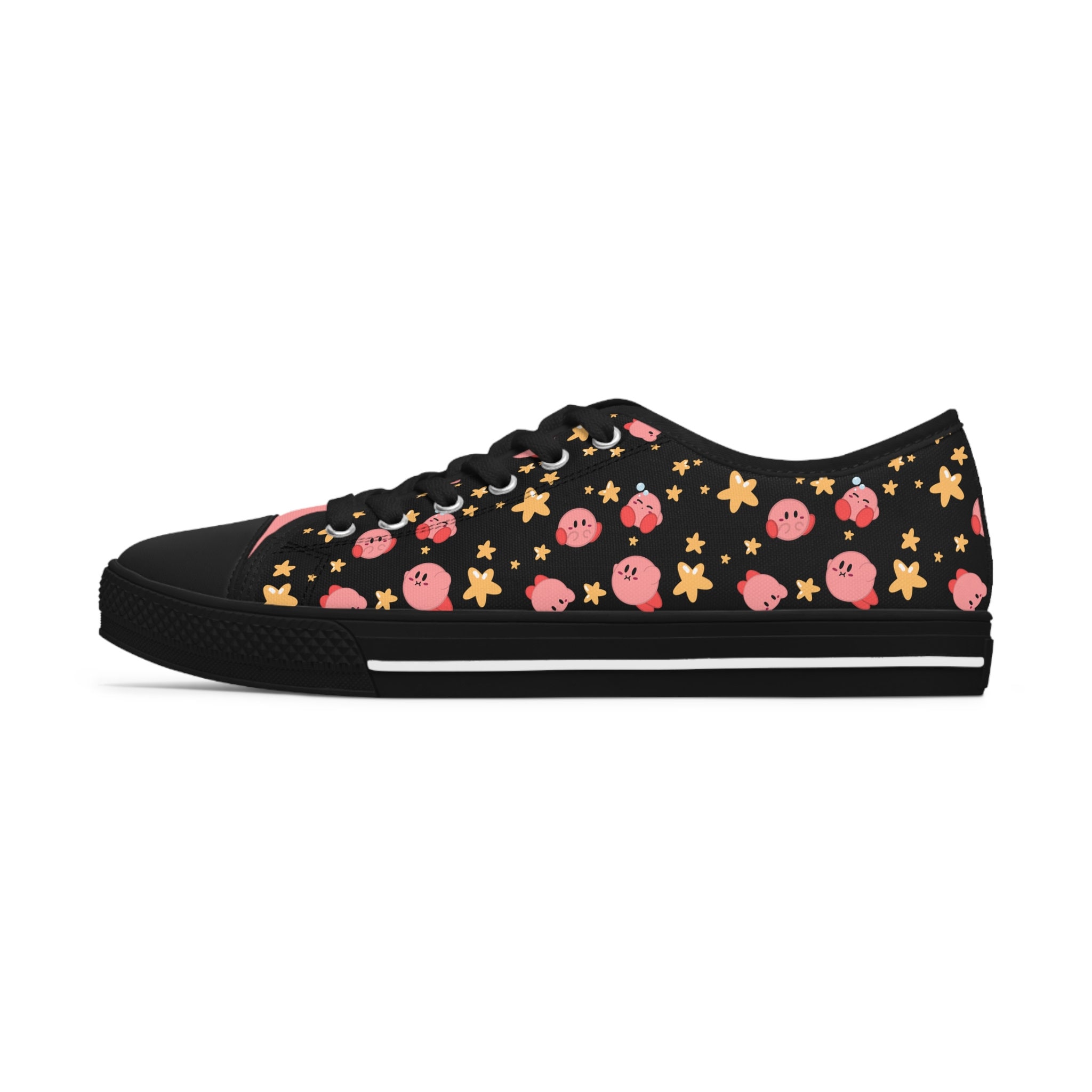 Kirby Fan Art Pattern - Gaming - Shoes - Women's Low Top Sneakers sold ...