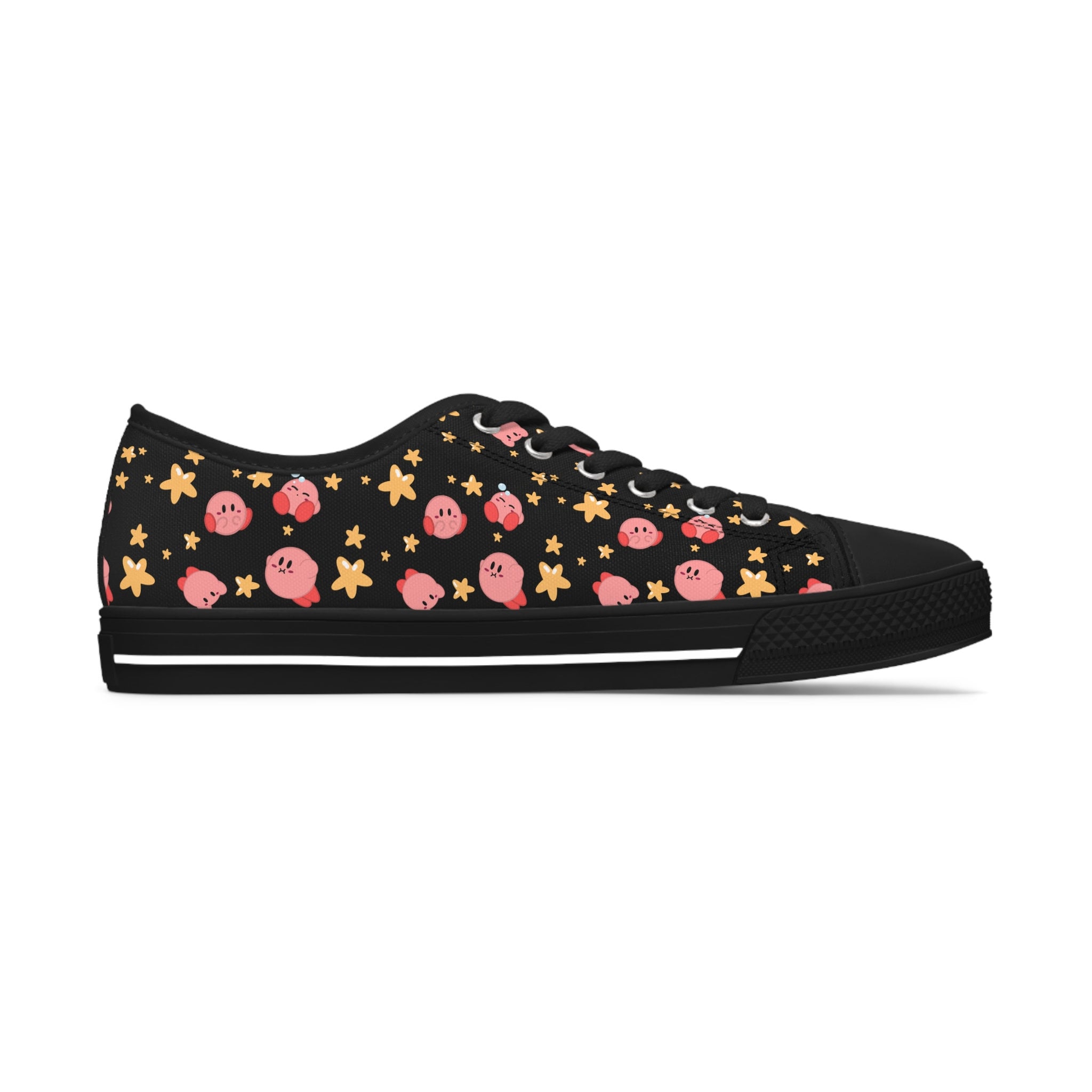 Kirby Fan Art Pattern - Gaming - Shoes - Women's Low Top Sneakers sold ...