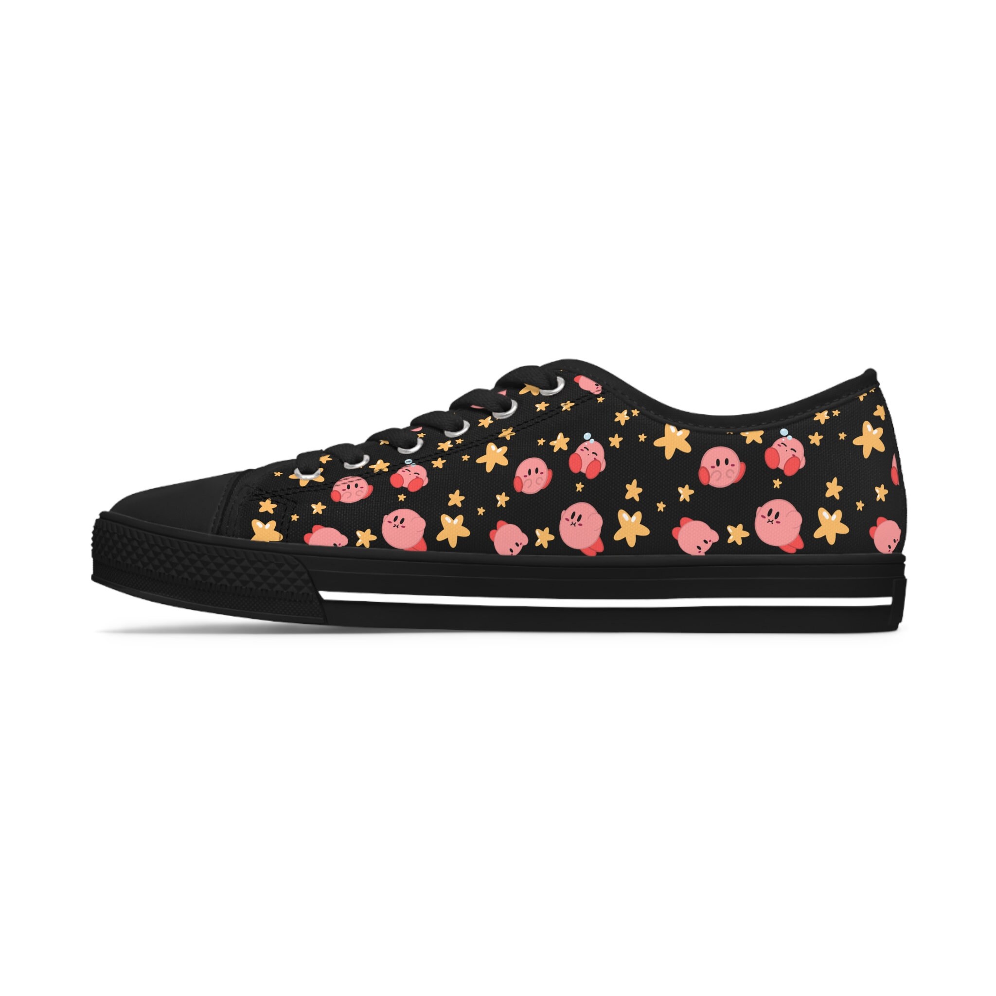 Kirby Fan Art Pattern - Gaming - Shoes - Women's Low Top Sneakers sold ...