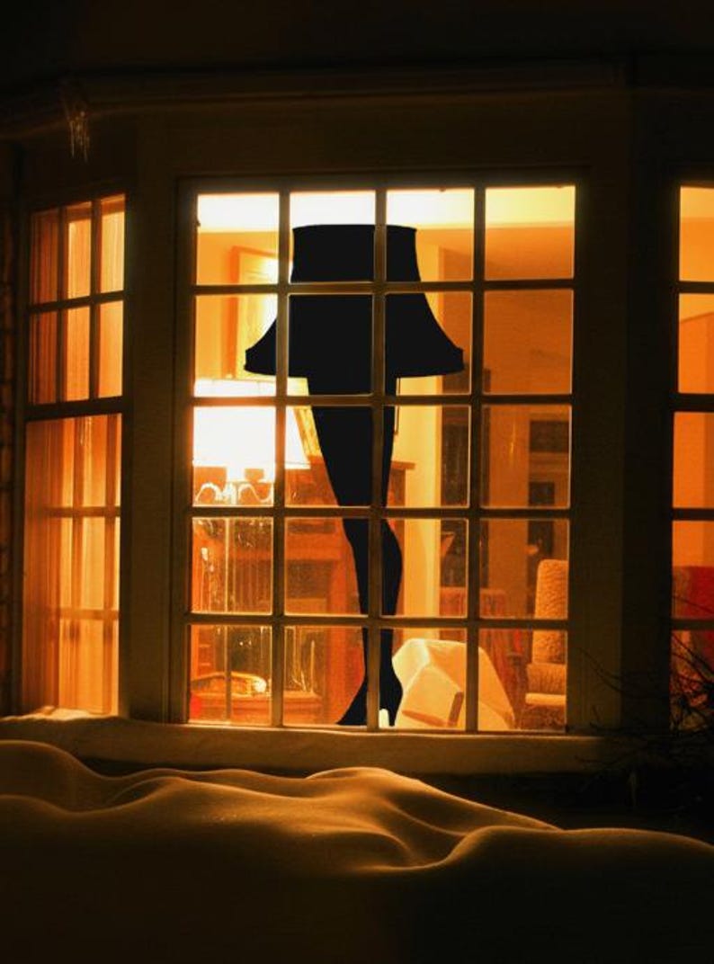 50" Tall by 24" Wide Christmas Story Leg Lamp Silhouette Template ...