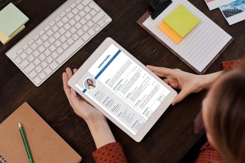 Modern Professional Resume Template: Editable CV, ATS Friendly (word ...