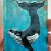 Humpback Whale on a Playing Cards. 2012 - Etsy