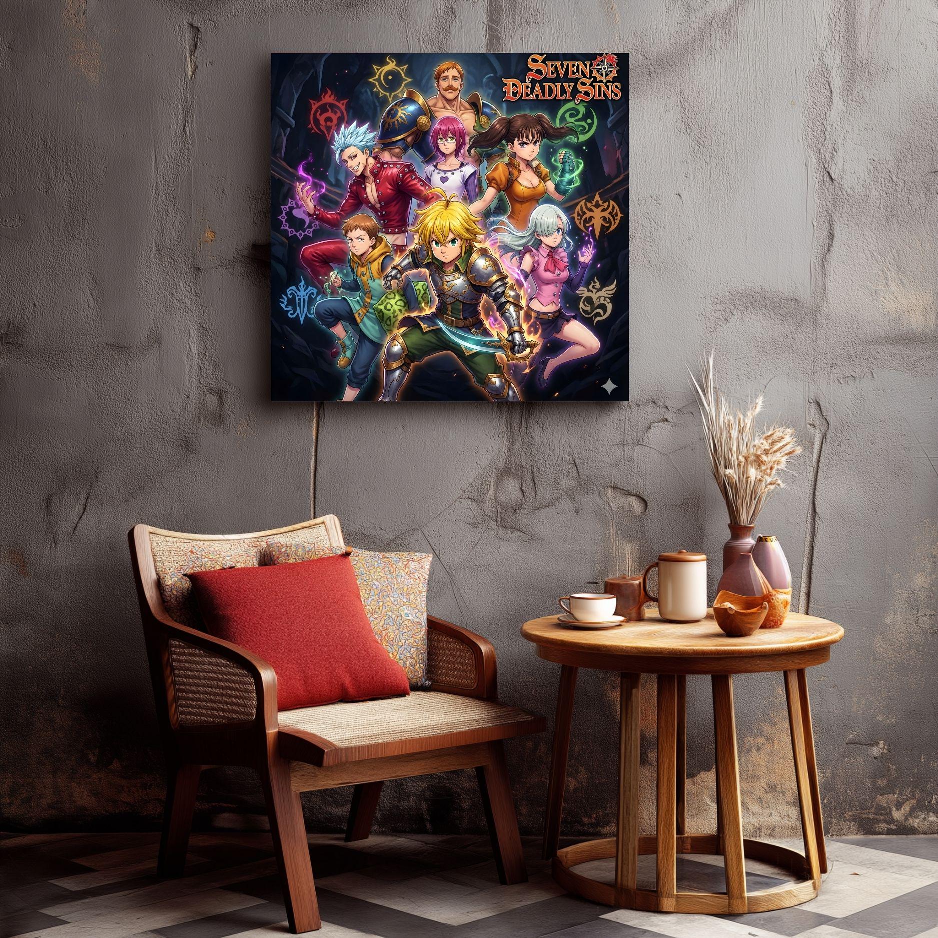 Seven Deadly Sins Poster - Collage | Meliodas Posters, Wall Art | Manga ...