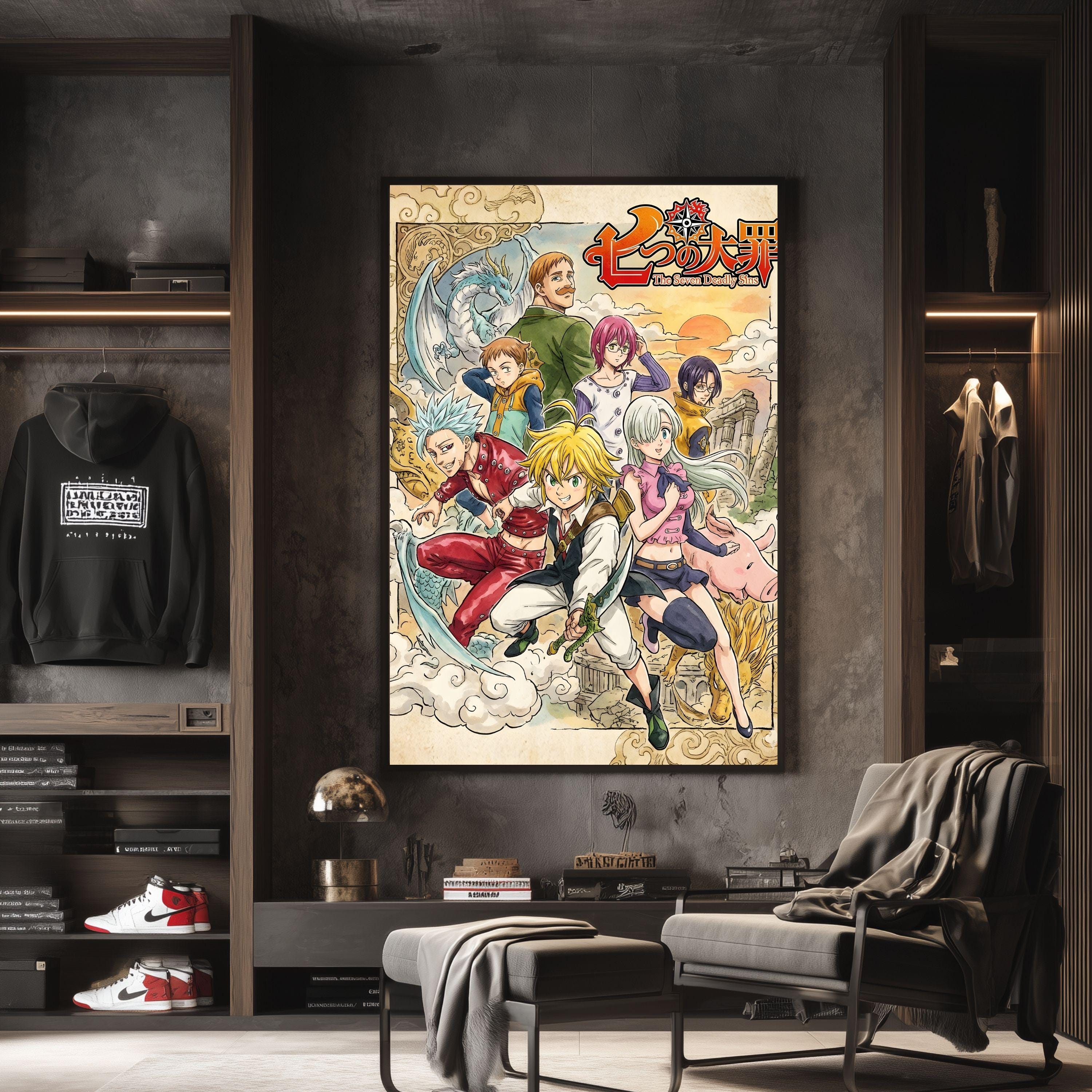 Seven Deadly Sins Poster - Collage | Meliodas Posters, Wall Art | Manga ...