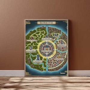 Seireitei Map Poster: Bleach Anime Art Print (digital Download) - Etsy