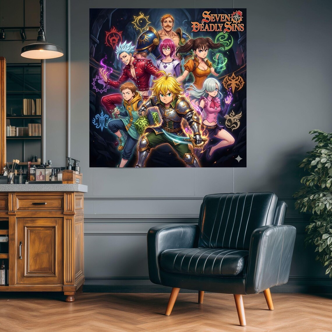 Seven Deadly Sins Poster - Collage | Meliodas Posters, Wall Art | Manga ...