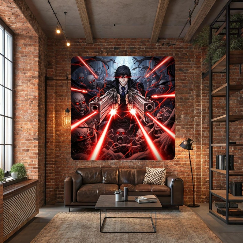 Hellsing Poster - Canva Print | Alucard Posters Wall Art | Japanese ...
