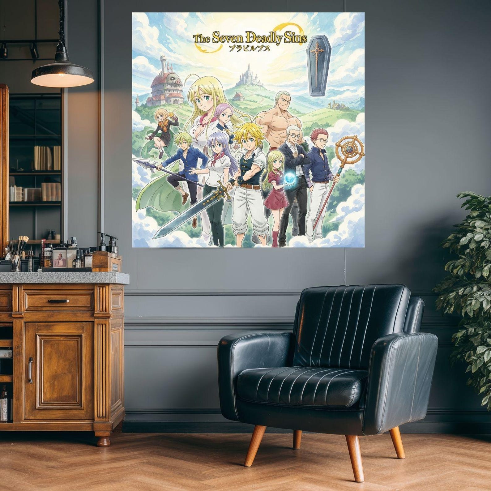Seven Deadly Sins Anime Poster - Canva Print | Meliodas Posters, Wall ...