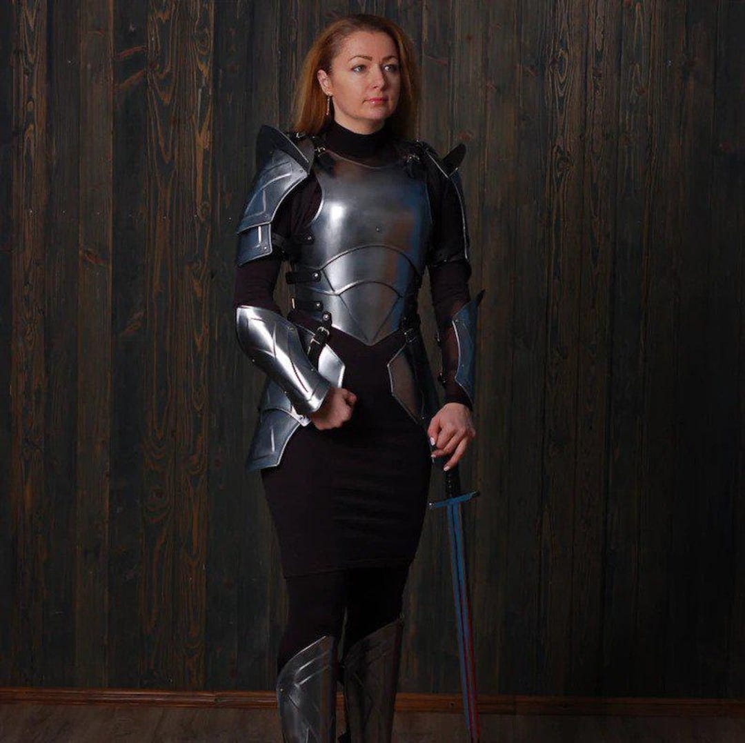 Handmade Steel Lady Knight Armor Costume: Medieval Female Cuirass - Etsy
