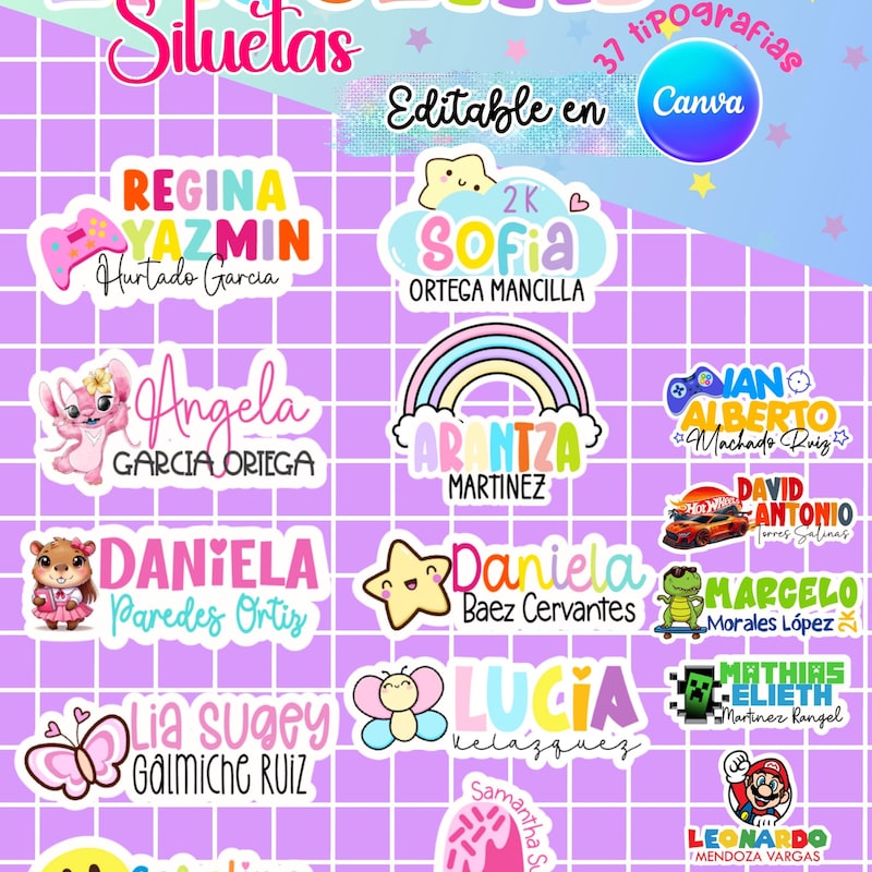 Sticker Template Subject - Etsy