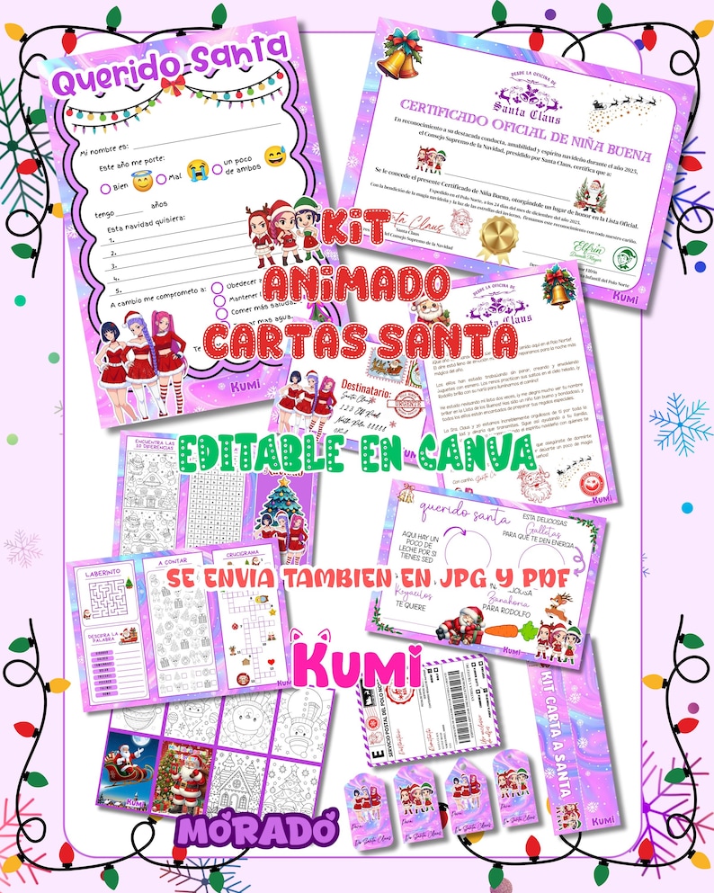 Animated Santa Letter Kit | Santa Letters | Letter From Santa - Etsy