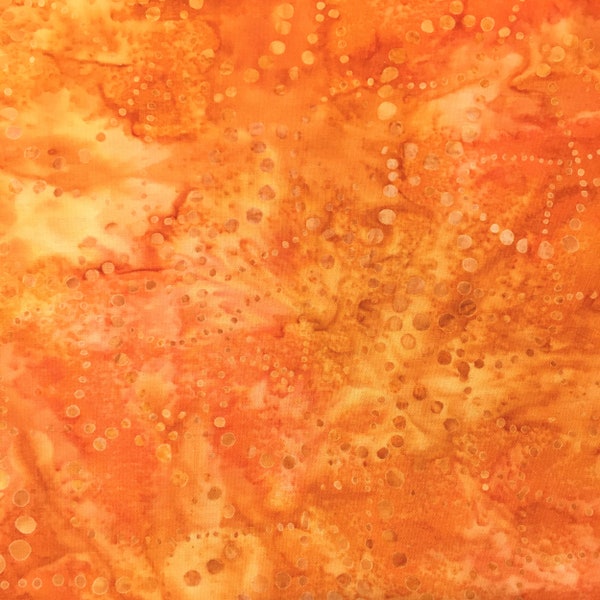 Orange Batik Fabric - Etsy