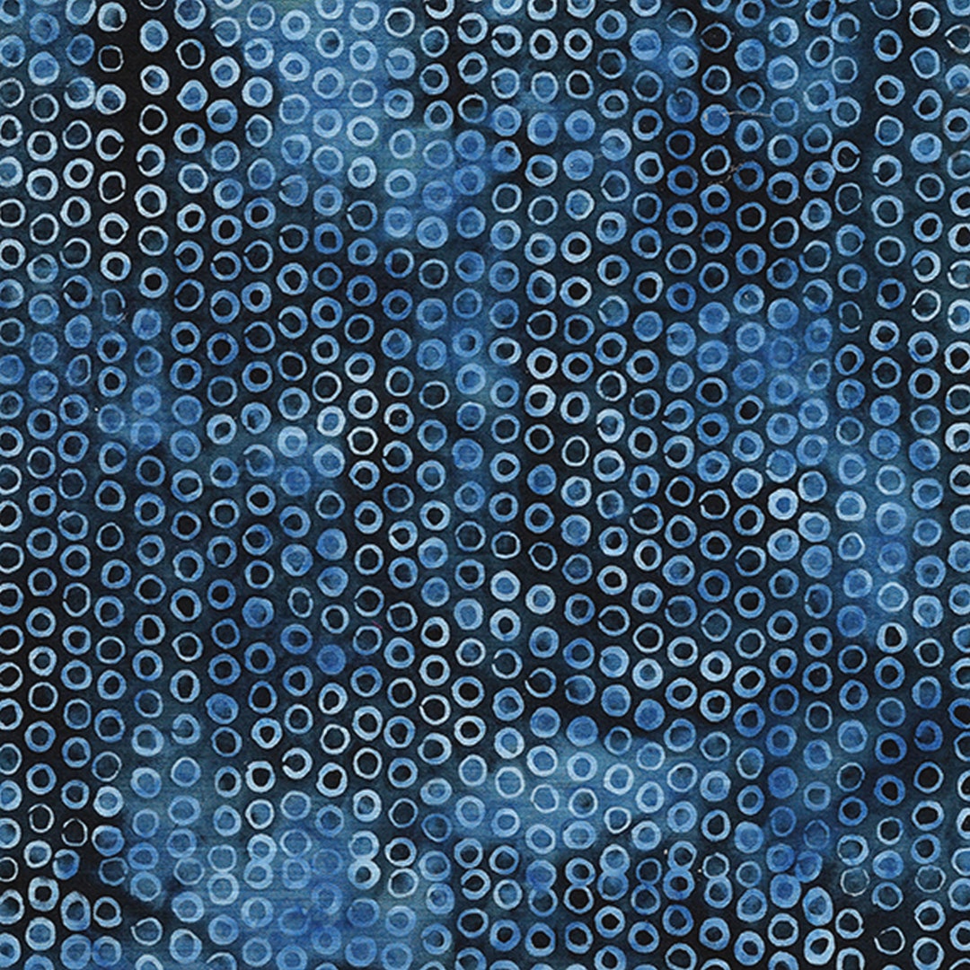 Island Batik Fabric, 1/2 Yard, CHEERIO, Blue Navy, by the Half Yard - Etsy