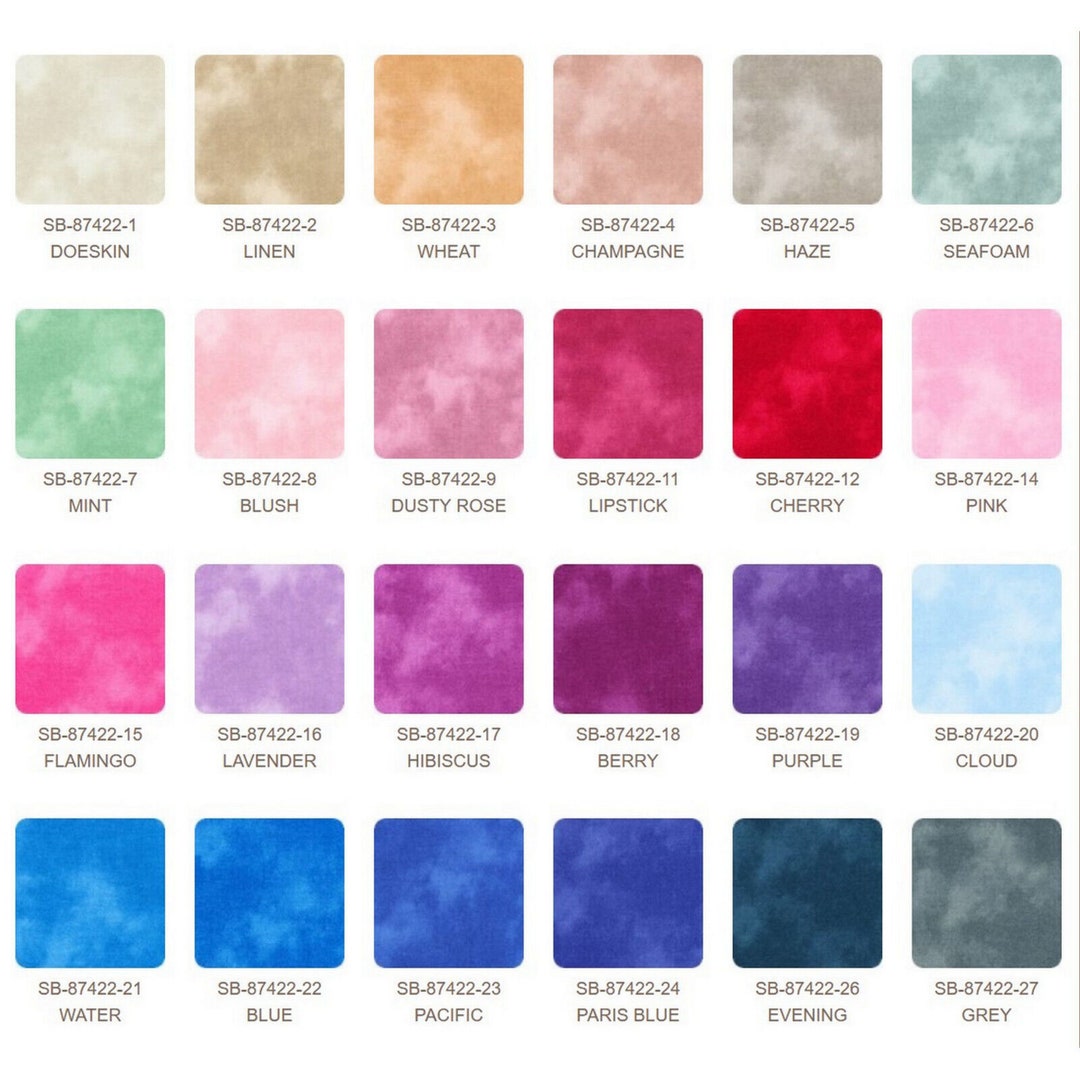 Kaufman Print Fabric, CLOUD COVER, Entire Collection, by 1/2 Yard - Etsy