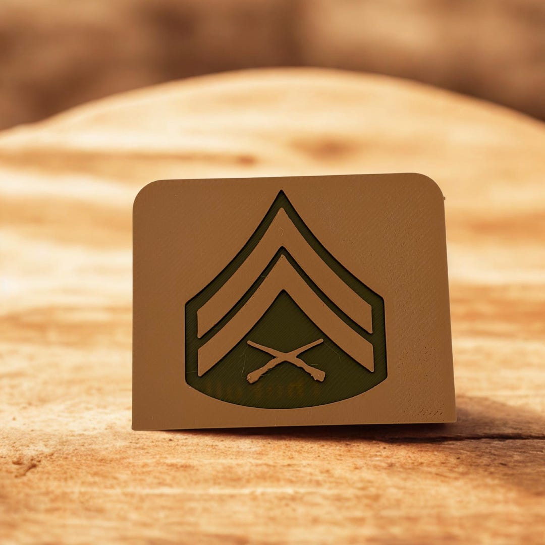 USMC 8-point Cover Shaper CPL – 3D Printed Rank Engraved Insert - Etsy