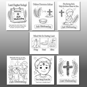 Ash Wednesday Coloring Pages for Kids | Catholic Lent Activities ...
