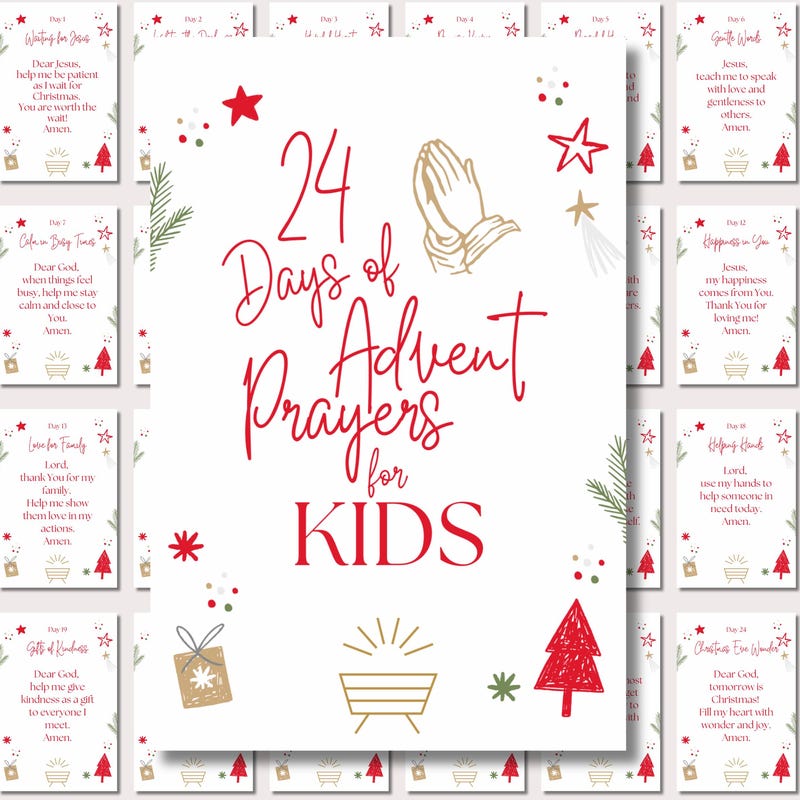 Advent Daily Prayer Card - Etsy