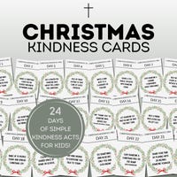 Printable Holiday Kindness Note Cards With Elf Letter – 30 Acts of ...