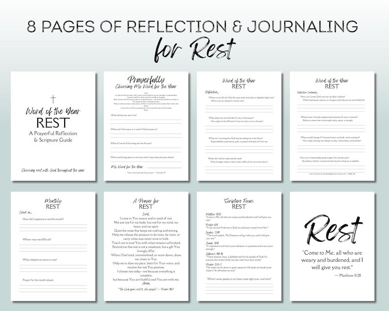 Word of the Year BUNDLE | Heal, Renew, Rest and Peace | Healing ...