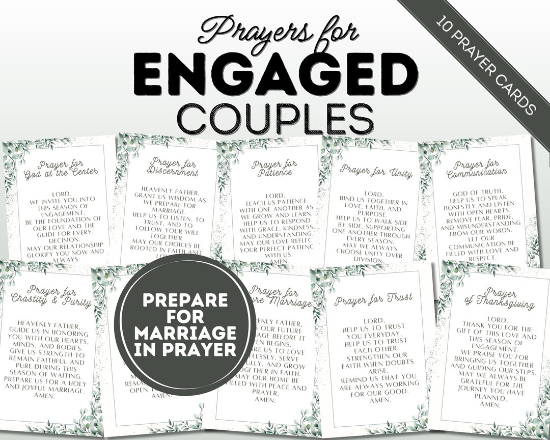 Prayers for Engaged Couples | Christian Wedding Prep Gift | Faith Based ...