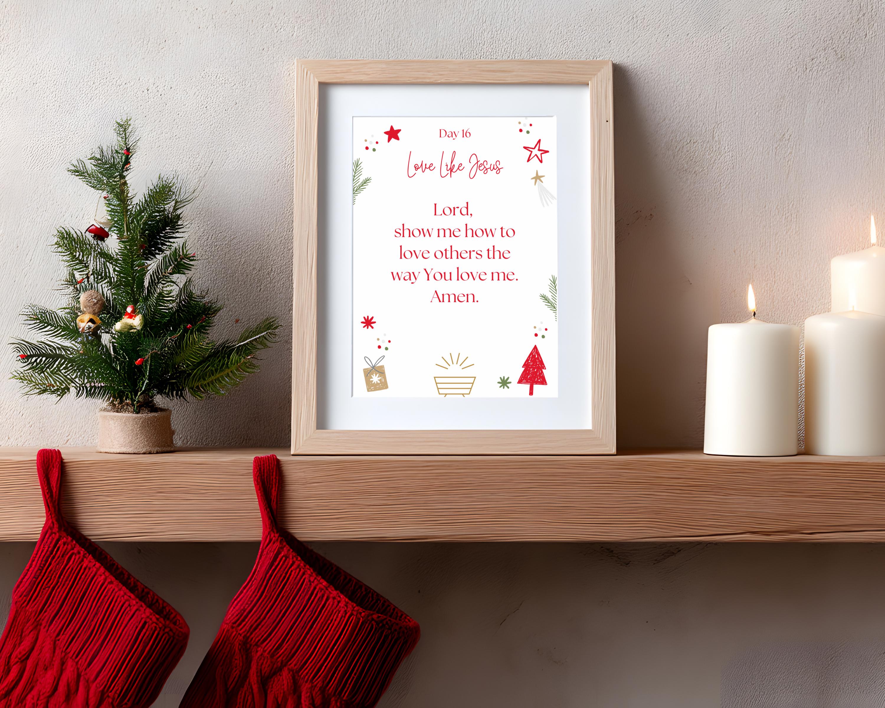 Kids' Advent Prayer Cards: Printable Christian Christmas Countdown ...