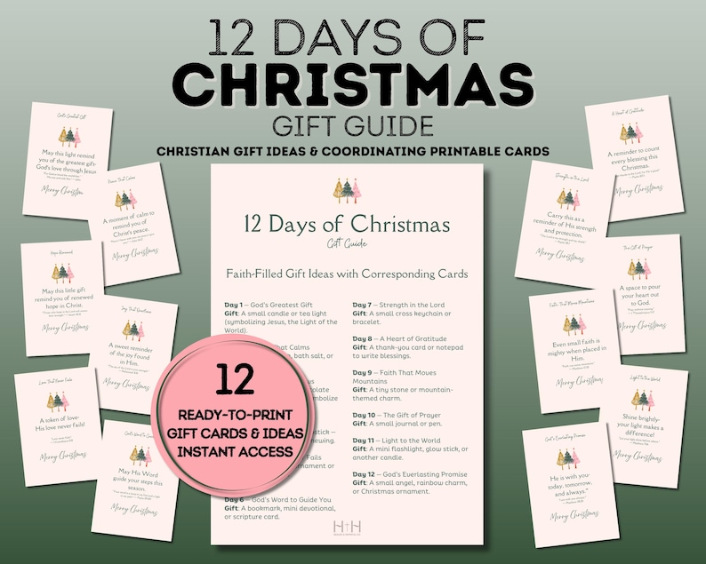 12 Days of Christmas Gift Guide – Faith-filled Gift Ideas + Printable ...