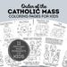 Catholic Mass Coloring Pages for Kids: Printable CCD Activity (digital ...