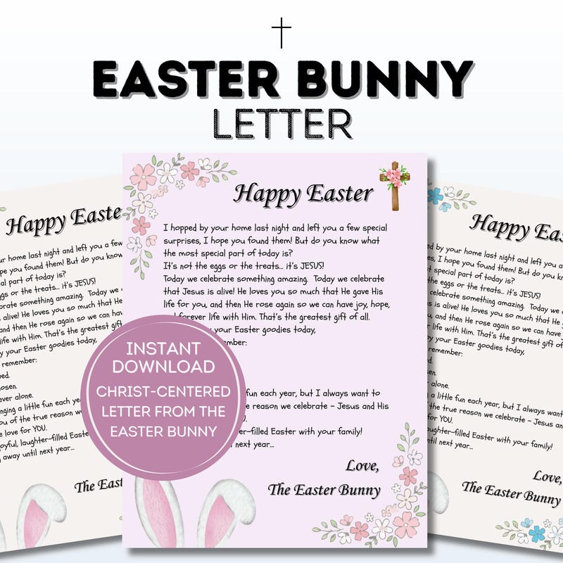 Easter Bunny and Christ - Etsy