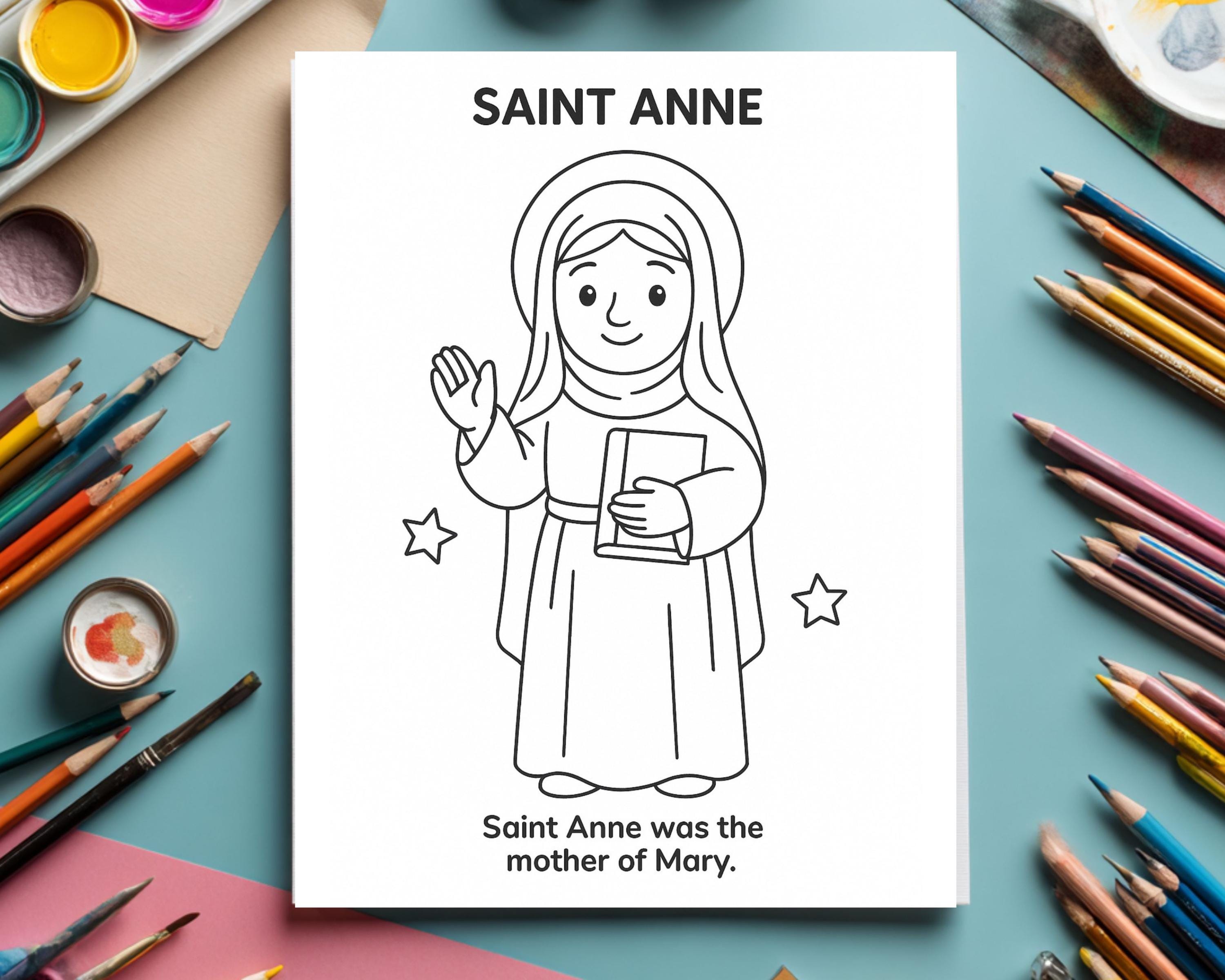 Catholic Saints Coloring Pages for Kids | Sunday School (PDF) - Etsy