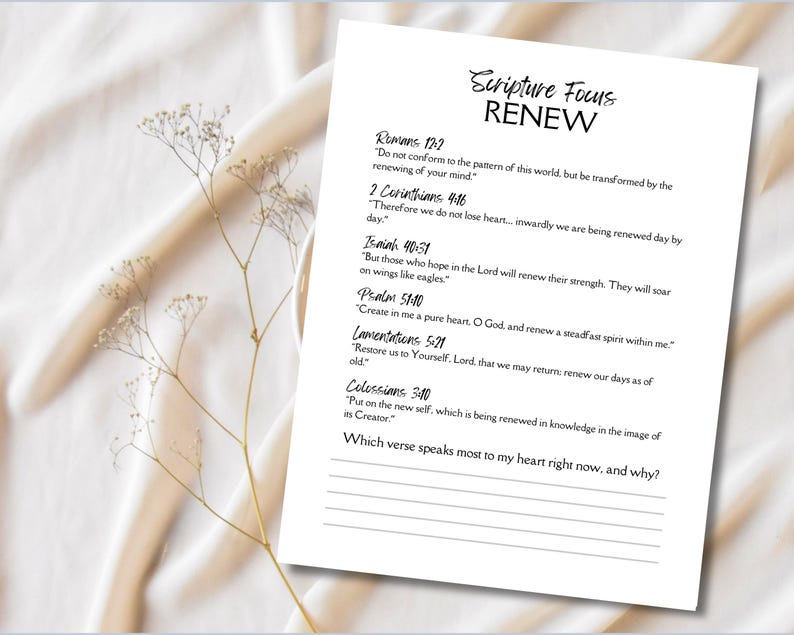 Word of the Year BUNDLE | Heal, Renew, Rest and Peace | Healing ...