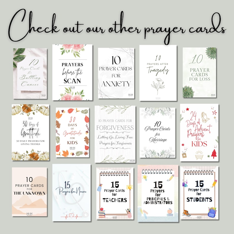 Christian Prayer Cards for Strength: Encouragement and Inspiration ...