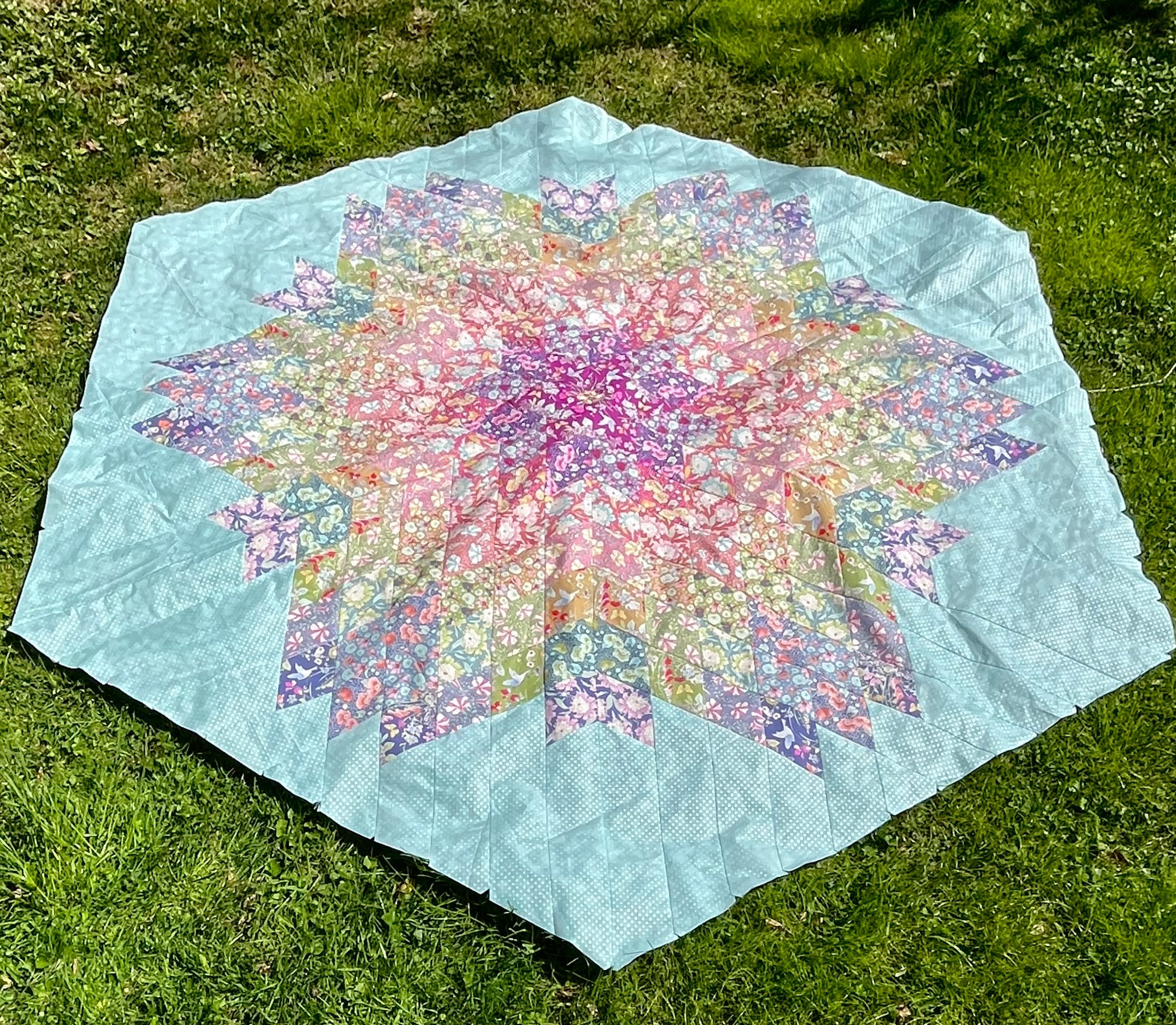 Diamond Hexagon Star Quilt Pattern Pdf. 90”x104” Fat Quarter Friendly. - Etsy