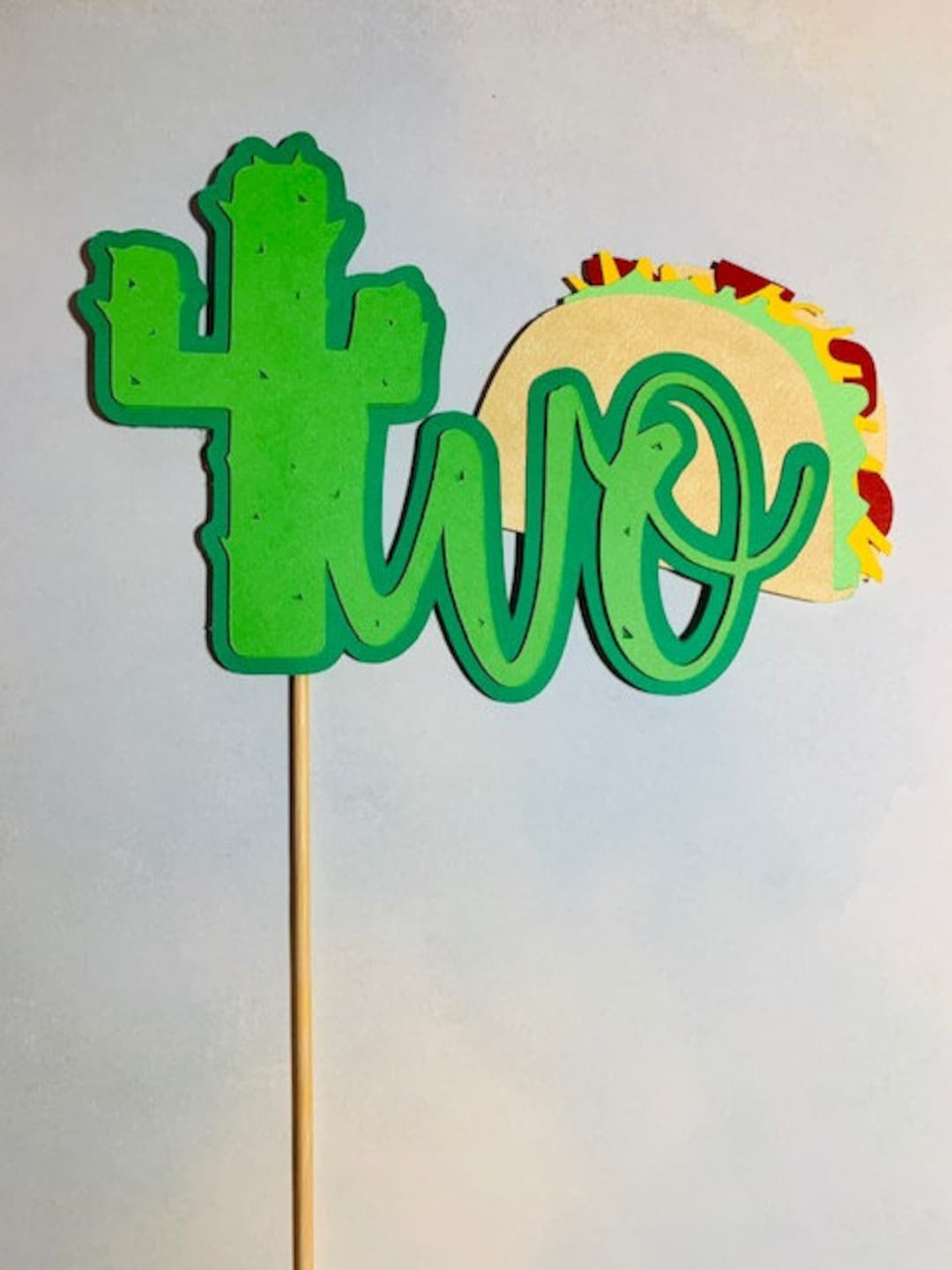 Taco TWO Cake Topper - Etsy