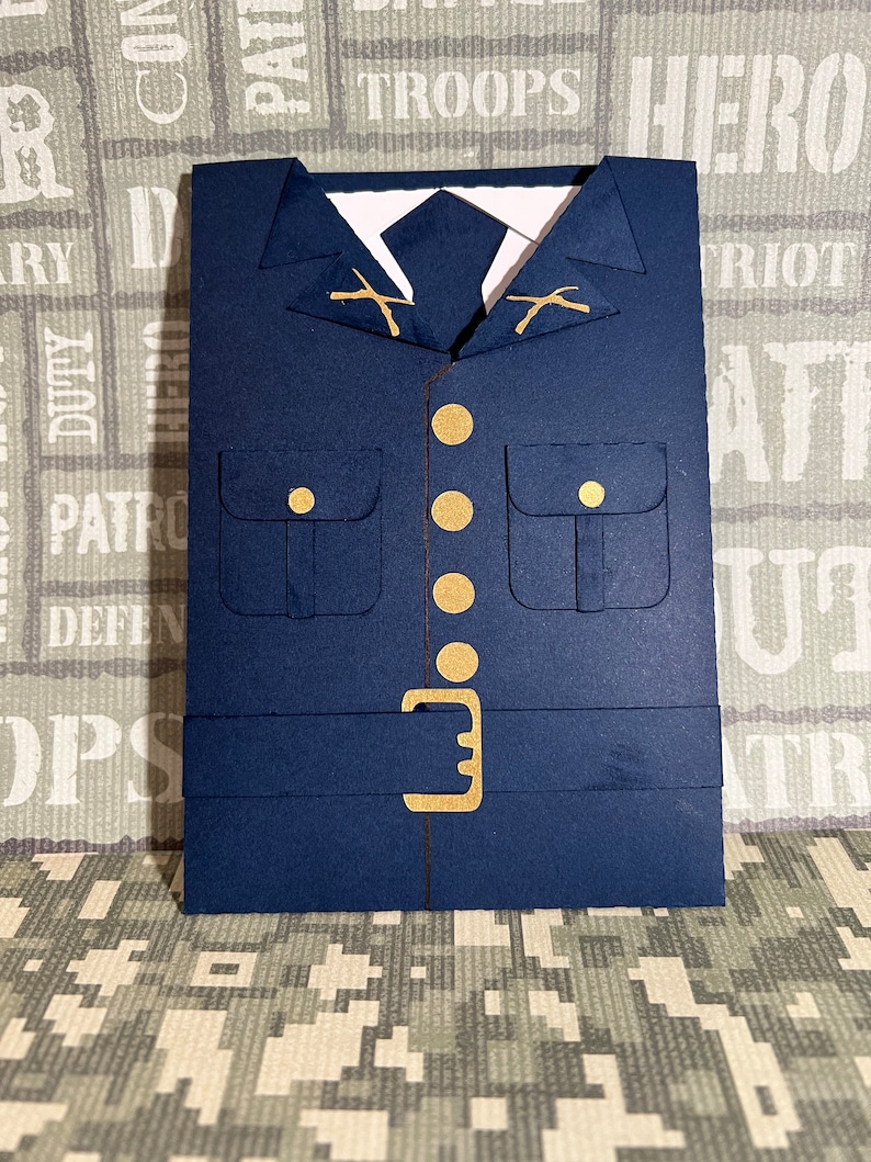 Military Jacket Pocket Card - Etsy