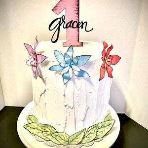 Story Book Style ONE Cake Topper - Etsy
