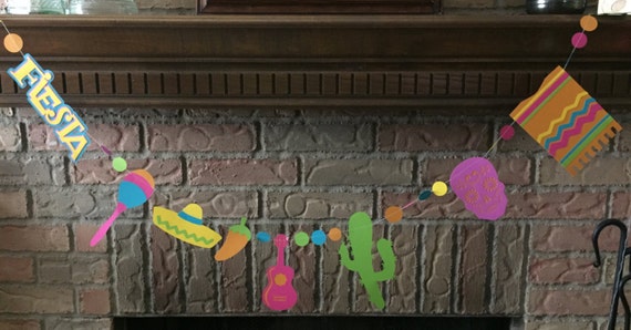 BRIGHT Fiesta Banner - Etsy