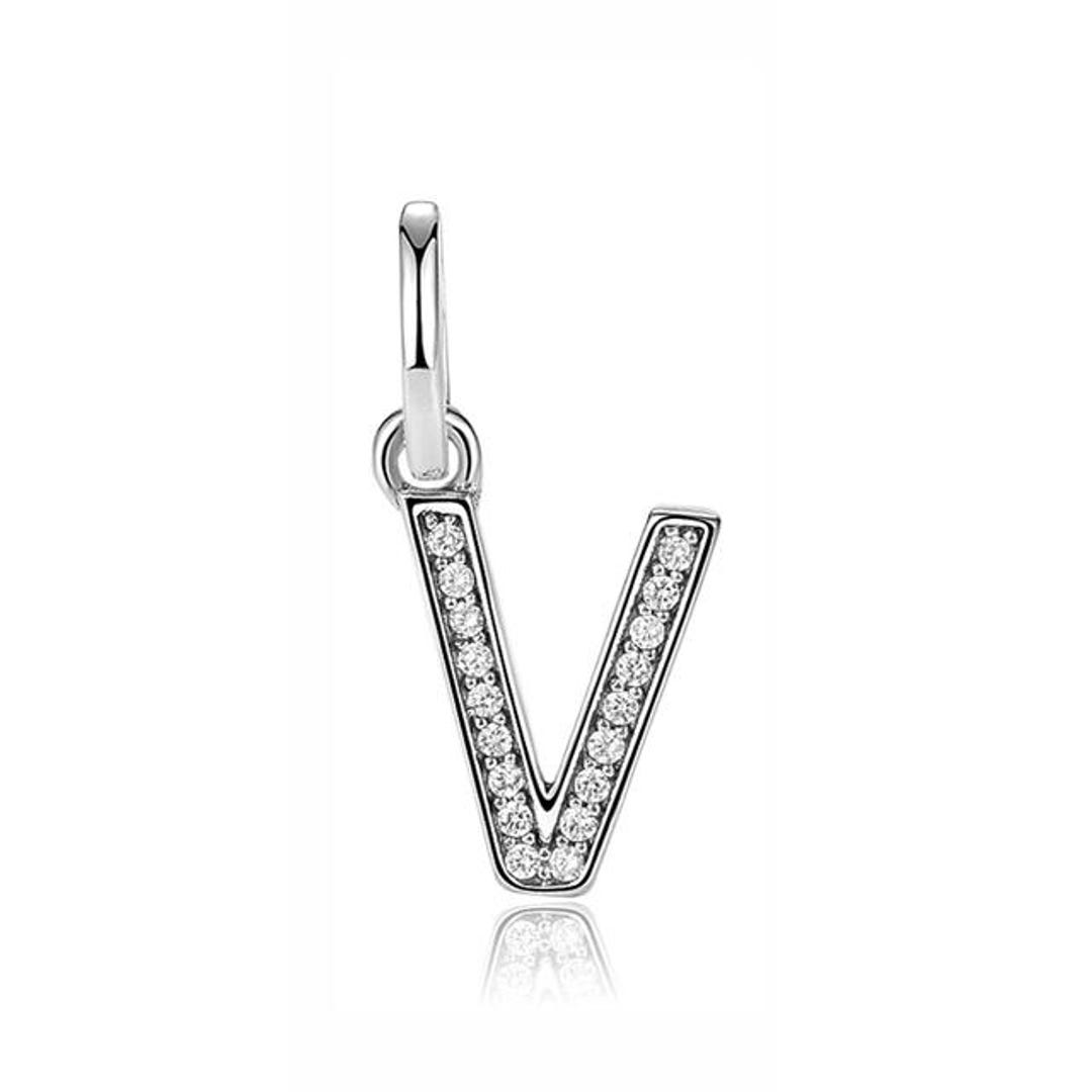 Pandora Sterling Silver Letter V Initial Dangle Charm - Etsy